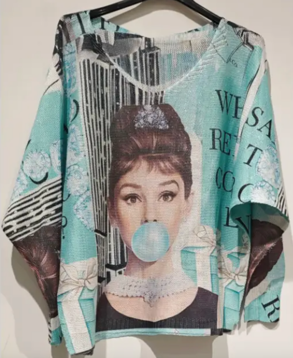 Audrey Hepburn Bubblegum Sweater – oohlala girls